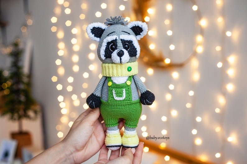 PATRÓN GRATIS de Mapache Amigurumi paso a paso en español - Crochetisimo