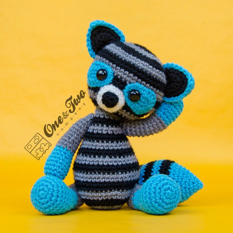 PATRÓN GRATIS de Mapache Amigurumi paso a paso en español - Crochetisimo