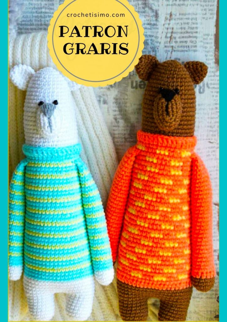 PATRÓN GRATIS de Oso Amigurumi paso a paso en español - Crochetisimo