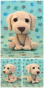 PATRÓN GRATIS Perro Labrador Amigurumi paso a paso - Crochetisimo