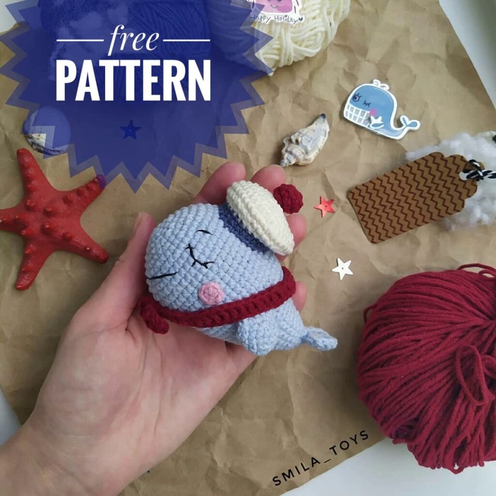 PATRÓN GRATIS Ballena Amigurumi paso a paso - Crochetisimo
