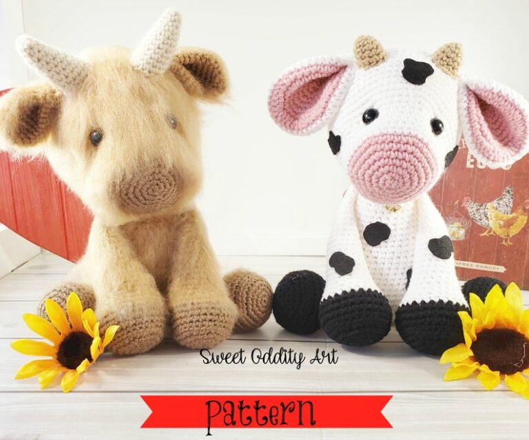 PATRÓN GRATIS Vaca Amigurumi paso a paso - Crochetisimo