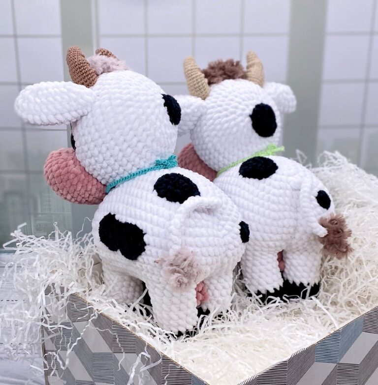 PATRÓN GRATIS Vaca Flor Amigurumi paso a paso en español - Crochetisimo