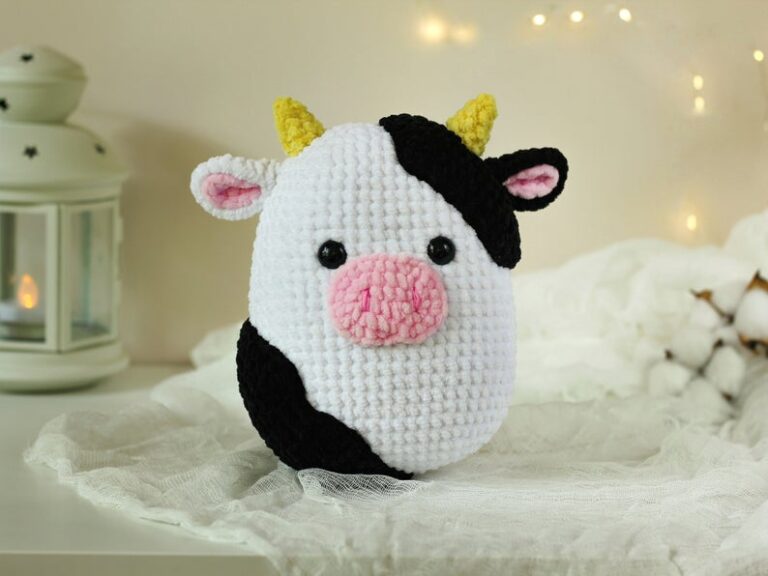 PATRÓN GRATIS Vaca Amigurumi paso a paso - Crochetisimo