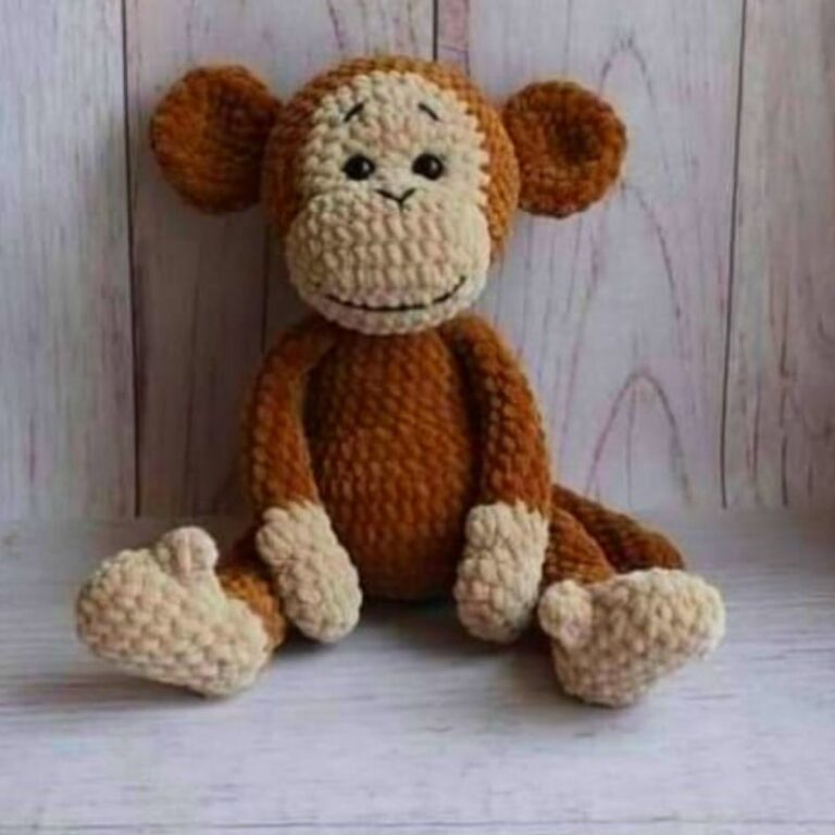 PATRON GRATIS Mono Baby Amigurumi, paso a paso (Español) - Crochetisimo