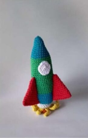 PATRON GRATIS Sonajero de Nave Espacial Amigurumi paso a paso ...