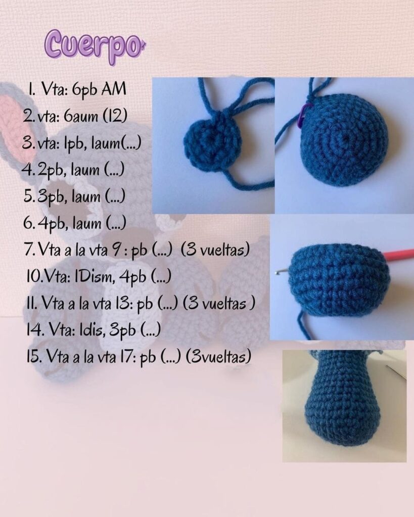 PATRÓN GRATIS Stitch Amigurumi paso a paso — Crochetisimo