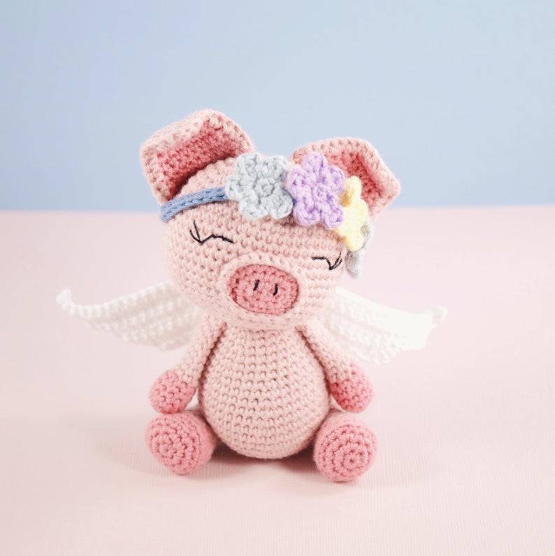 PATRÓN GRATIS Mini Cerdito Amigurumi paso a paso - Crochetisimo