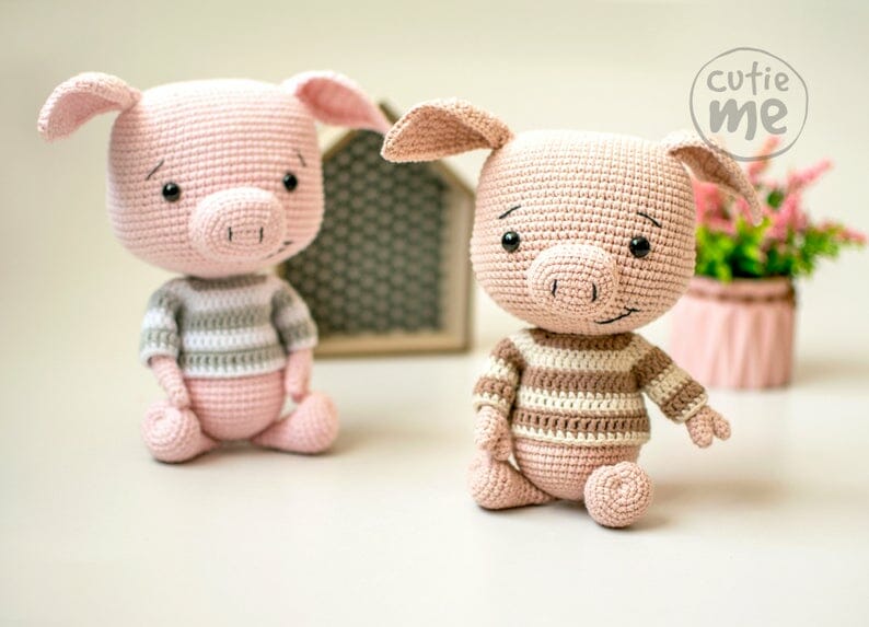 PATRON GRATIS Cerdito Alegre Juguete Amigurumi - Crochetisimo