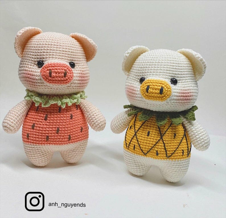 PATRON GRATIS Lindo Cerdito Juguete Amigurumi - Crochetisimo