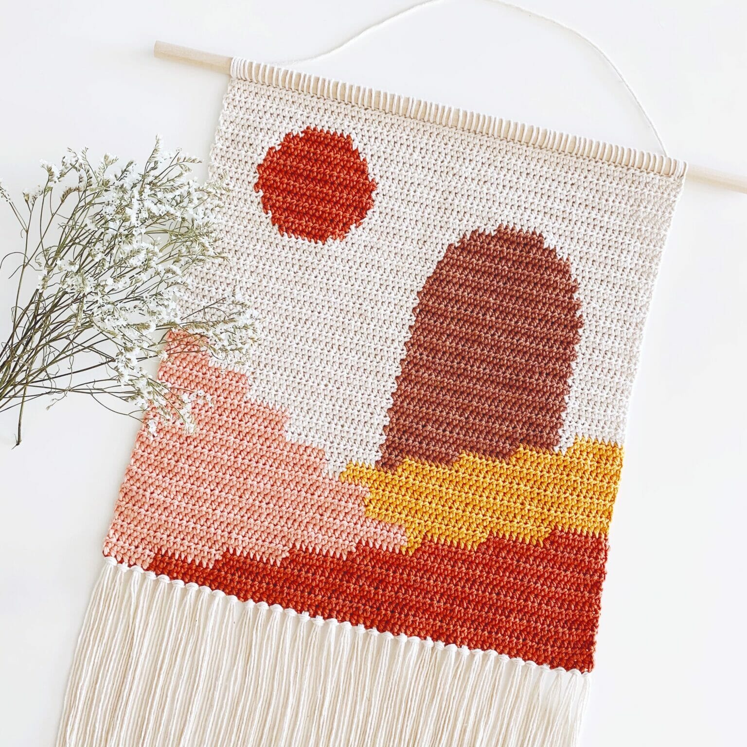 Patrón Gratis Hermoso Tapiz En La Técnica Intarsia Crochet Crochetisimo