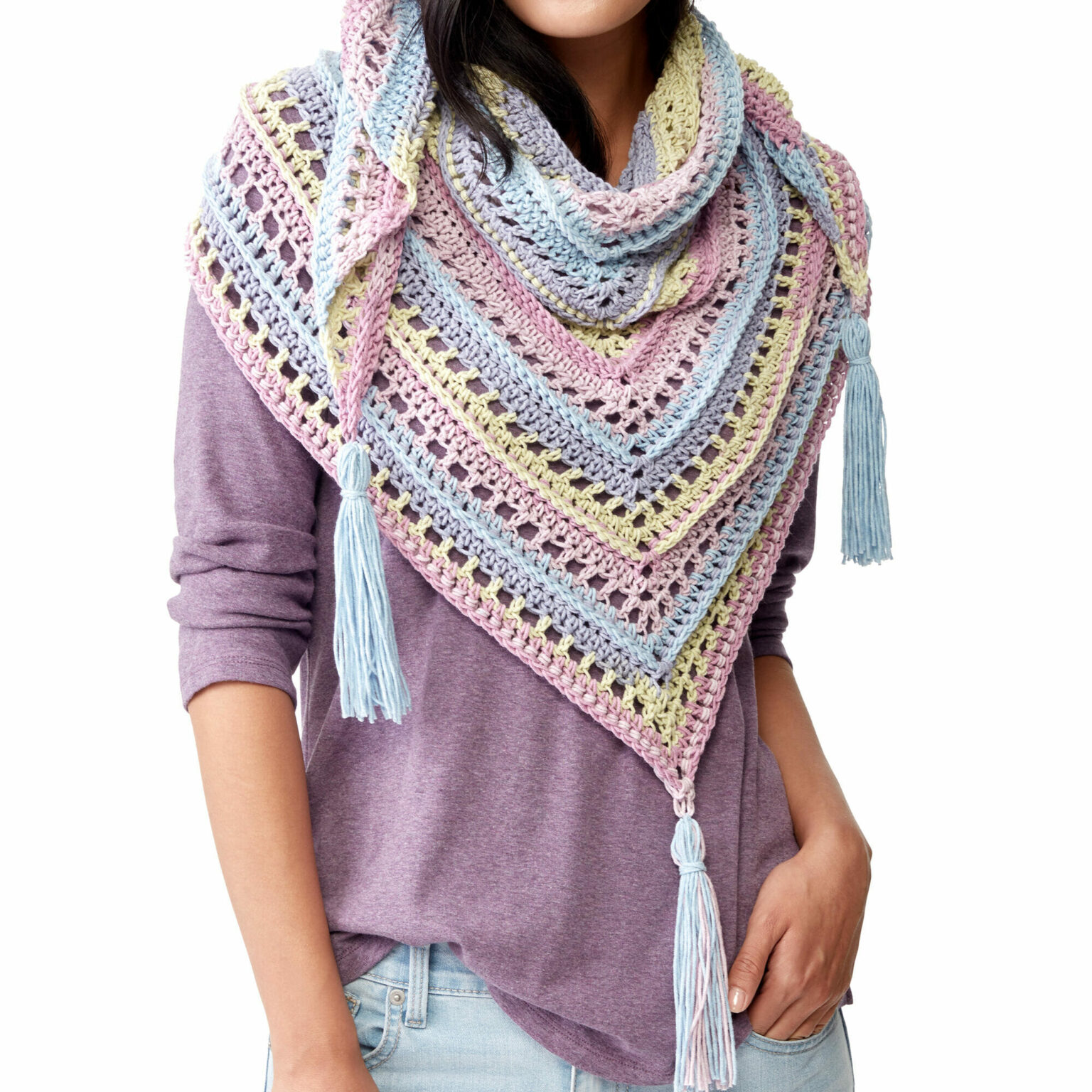 PATRÓN GRATIS Chal estilo Maya a Crochet - Crochetisimo