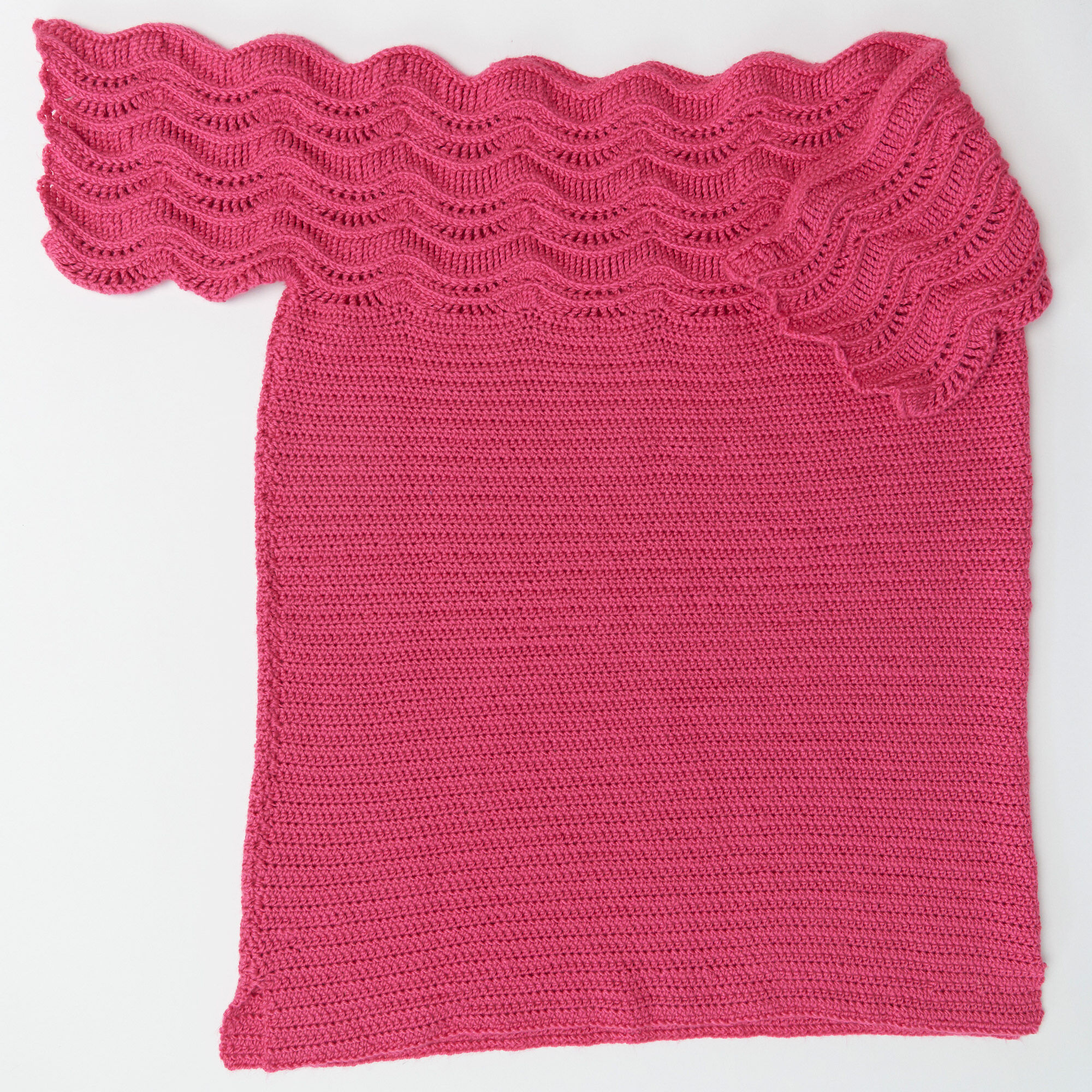 PATRÓN GRATIS Cómodo Jersey Rosa en Crochet - Crochetisimo