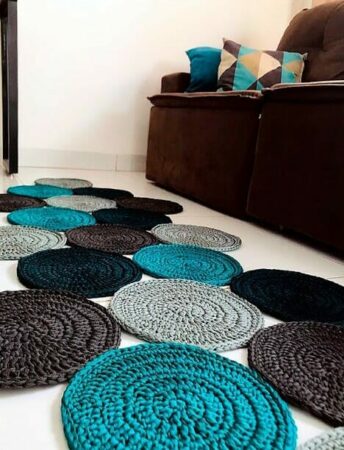 PATRÓN GRATIS Moderna Alfombra en Crochet - Crochetisimo