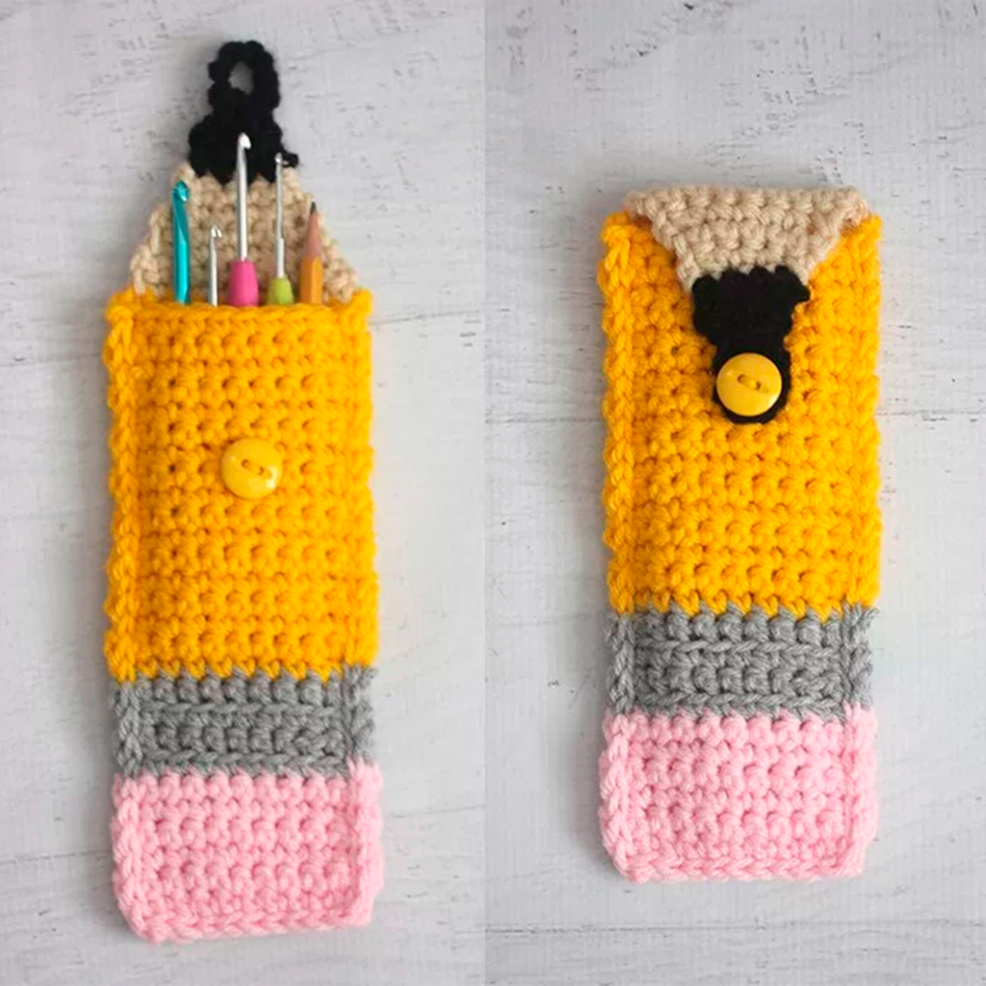PATRÓN GRATIS Estuche Lápiz para Agujas a Crochet - Crochetisimo