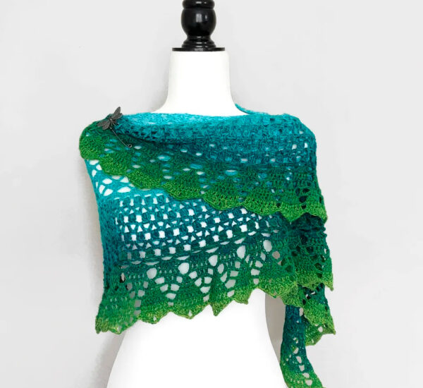 PATRÓN GRATIS Chal en Punto Peruano a Crochet - Crochetisimo