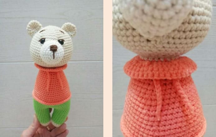 PATRÓN GRATIS Oso el Benjamin Juguete Amigurumi paso a paso - Crochetisimo