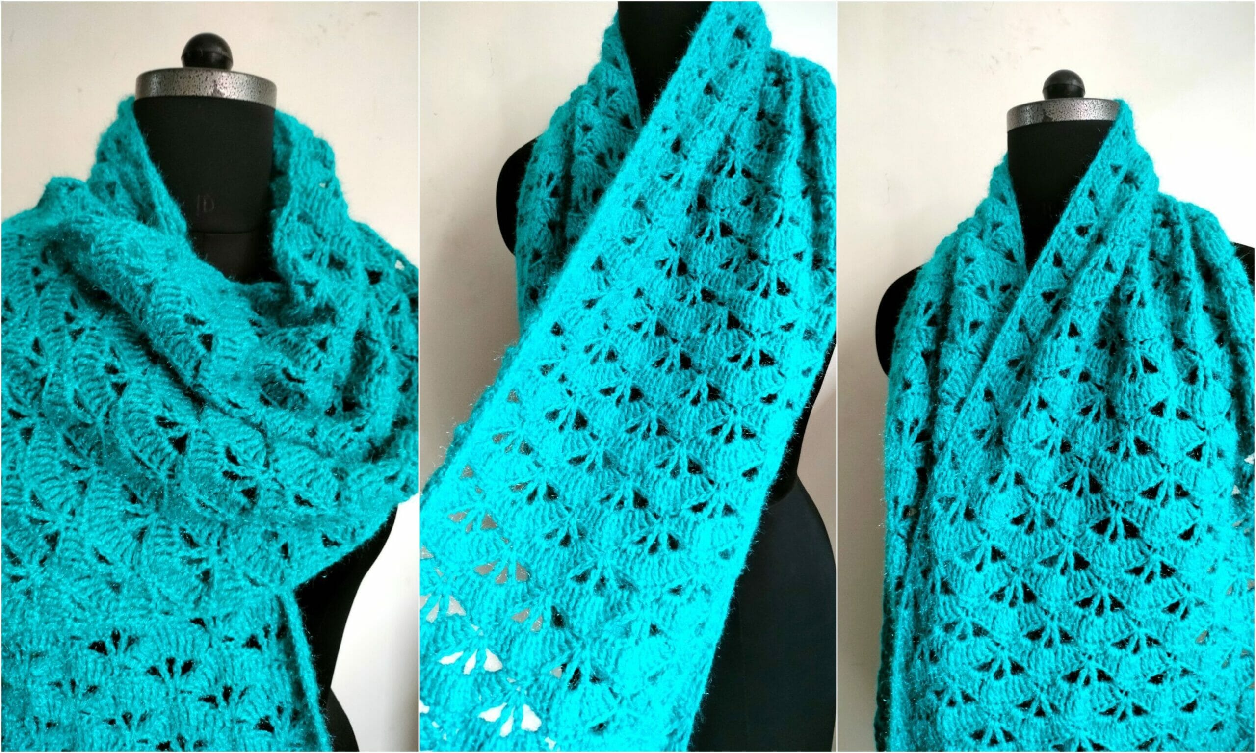 PATRÓN GRATIS Chal Vuelo de las Mariposas en Crochet - Crochetisimo