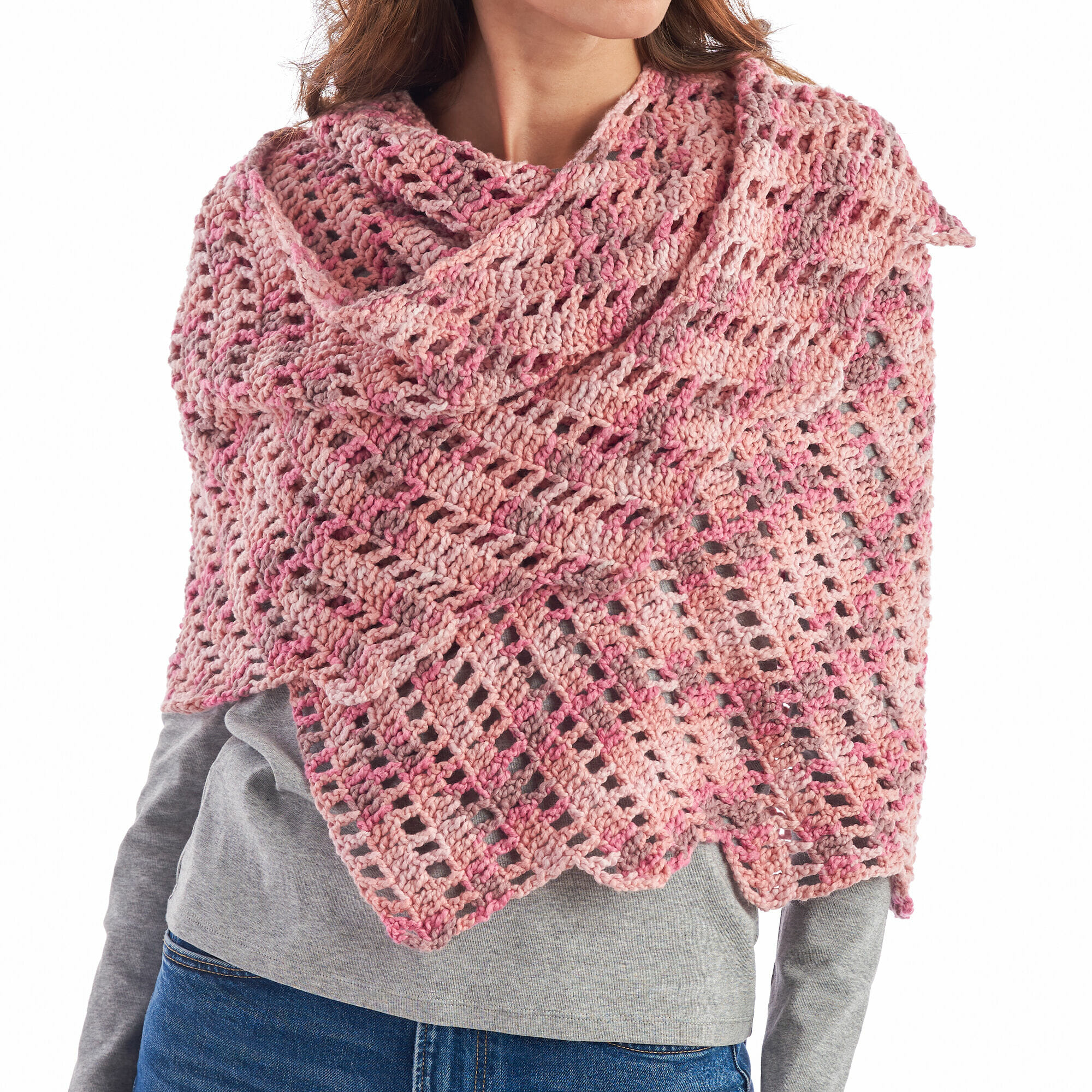 PATRÓN GRATIS Chal Estructura en Escalón a Crochet - Crochetisimo