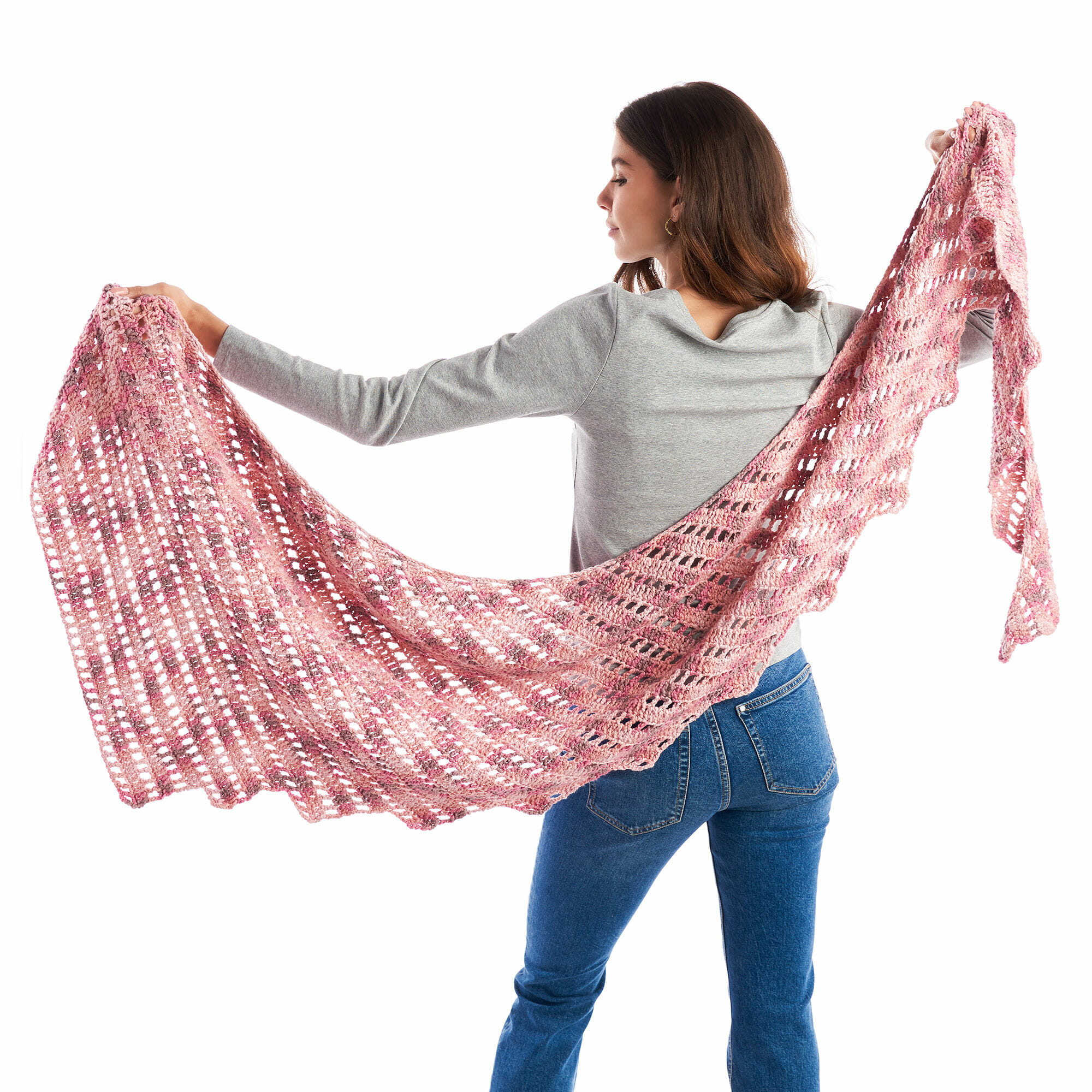 PATRÓN GRATIS Chal Estructura en Escalón a Crochet - Crochetisimo