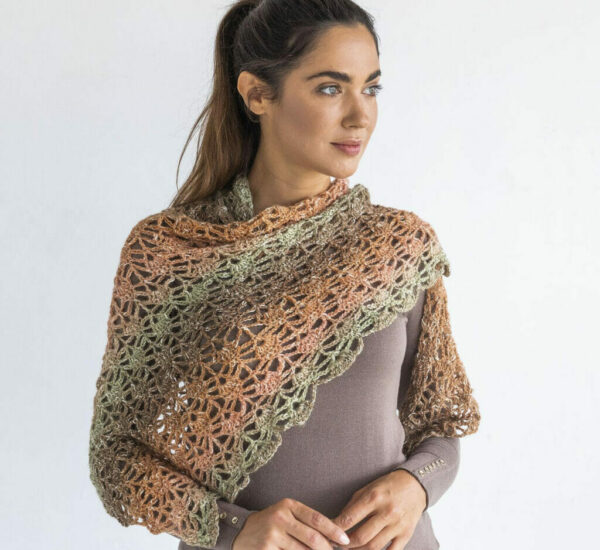 PATRÓN GRATIS Anya Chal en Punto Fantasía a Crochet - Crochetisimo