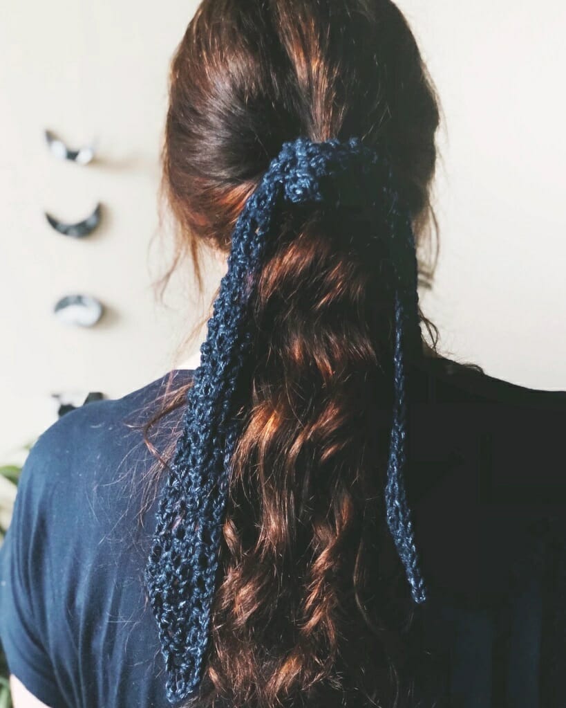 PATRÓN GRATIS Pañuelo para el Cabello en Crochet - Crochetisimo