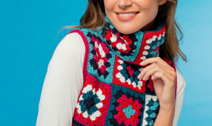 PATRÓN GRATIS Chaleco Elegancia Escocesa a Crochet - Crochetisimo