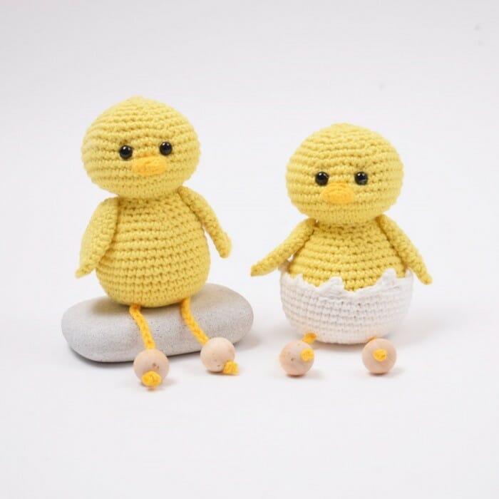 PATRÓN GRATIS Pollito Pio con Cáscara en Amigurumi - Crochetisimo