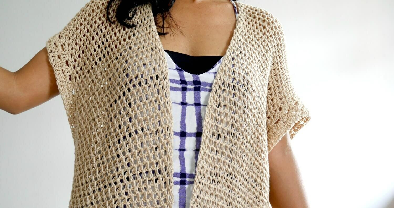 PATRÓN GRATIS Cárdigan Vintage Sencillo en Crochet - Crochetisimo