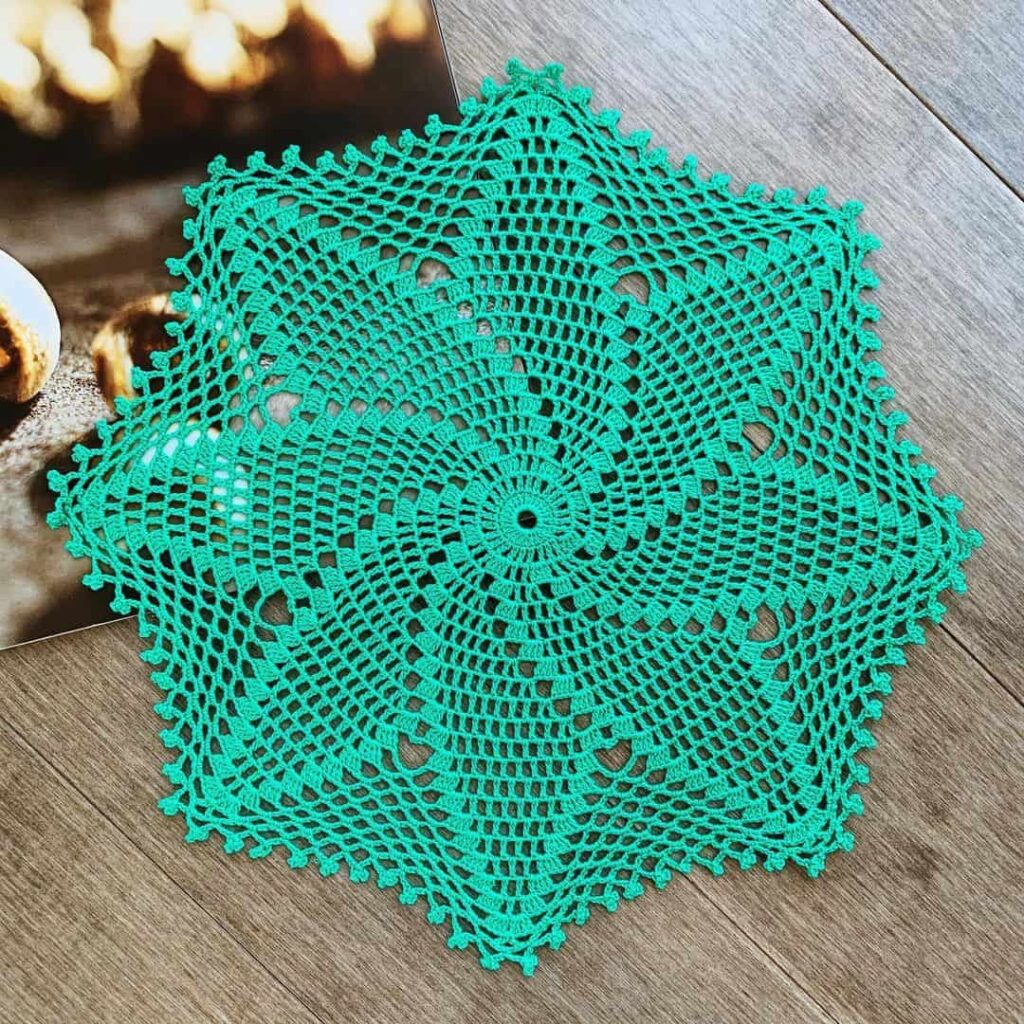 PATRÓN GRATIS Carpeta Estrella en Espiral a Crochet - Crochetisimo