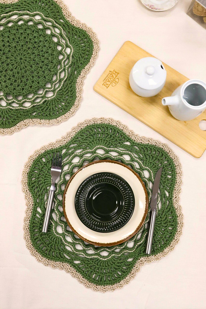 Posa Platos Esperanza en Crochet PATRON GRATIS - Crochetisimo