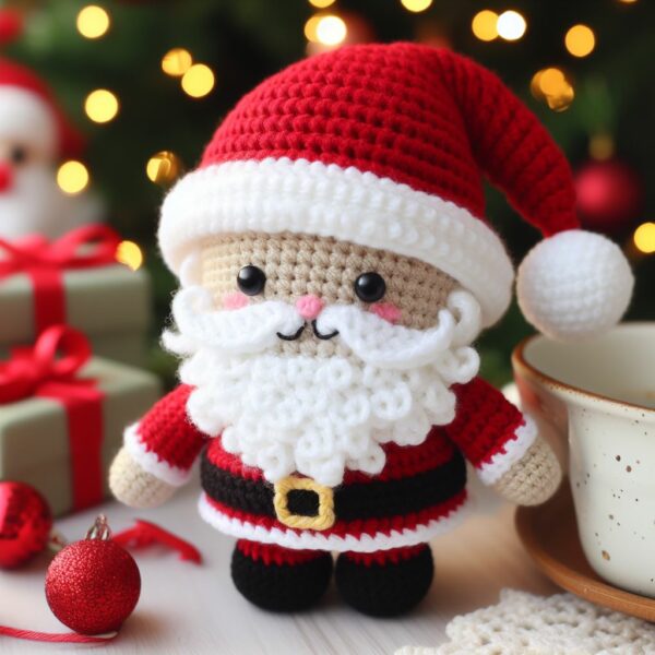 Santa Claus en Amigurumi Patrón Gratis