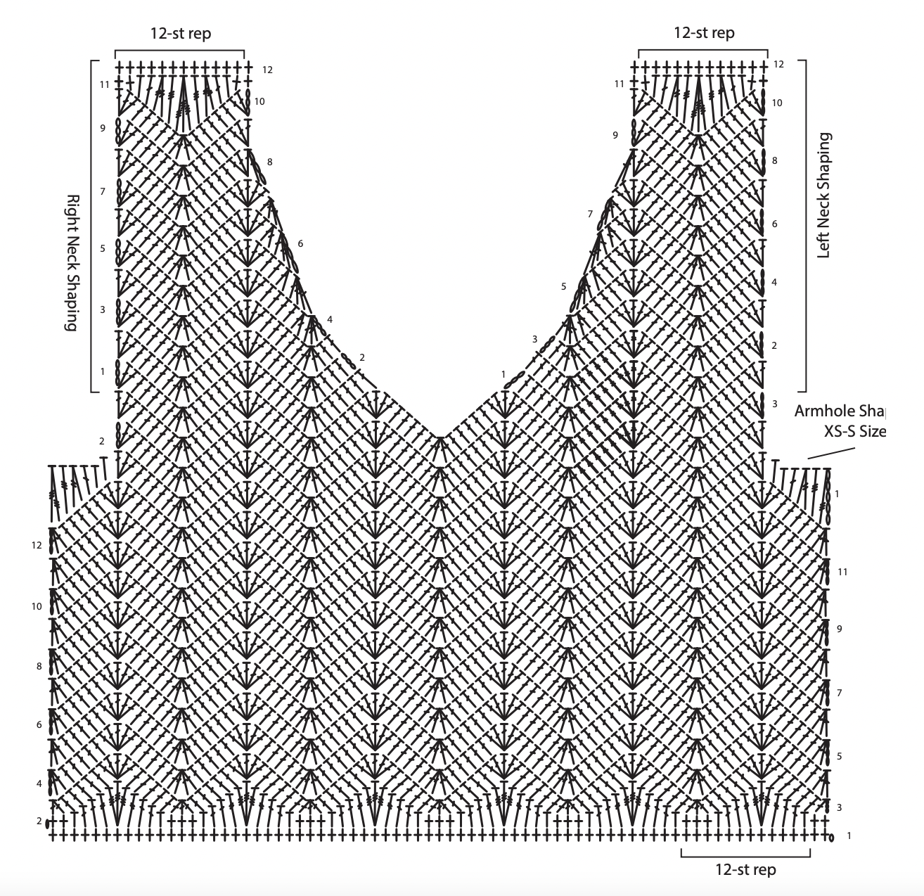 Chaleco Clarissa en Crochet Patrón Gratis (Diagrama) - Crochetisimo
