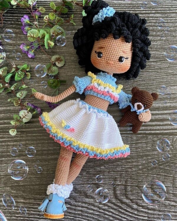 Muñeca Matilde Amigurumi Paso a Paso Patrón Gratis - Crochetisimo