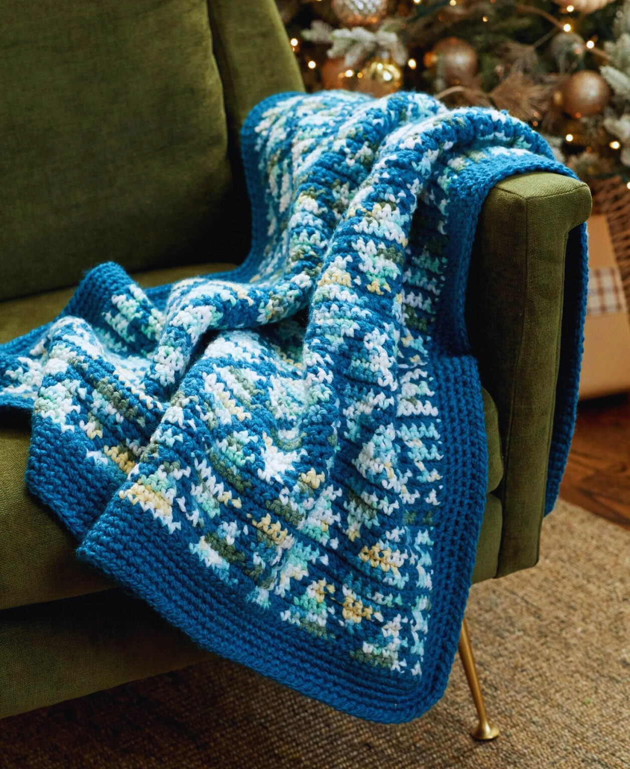 Manta Mosaico en Crochet Patrón Gratis - Crochetisimo