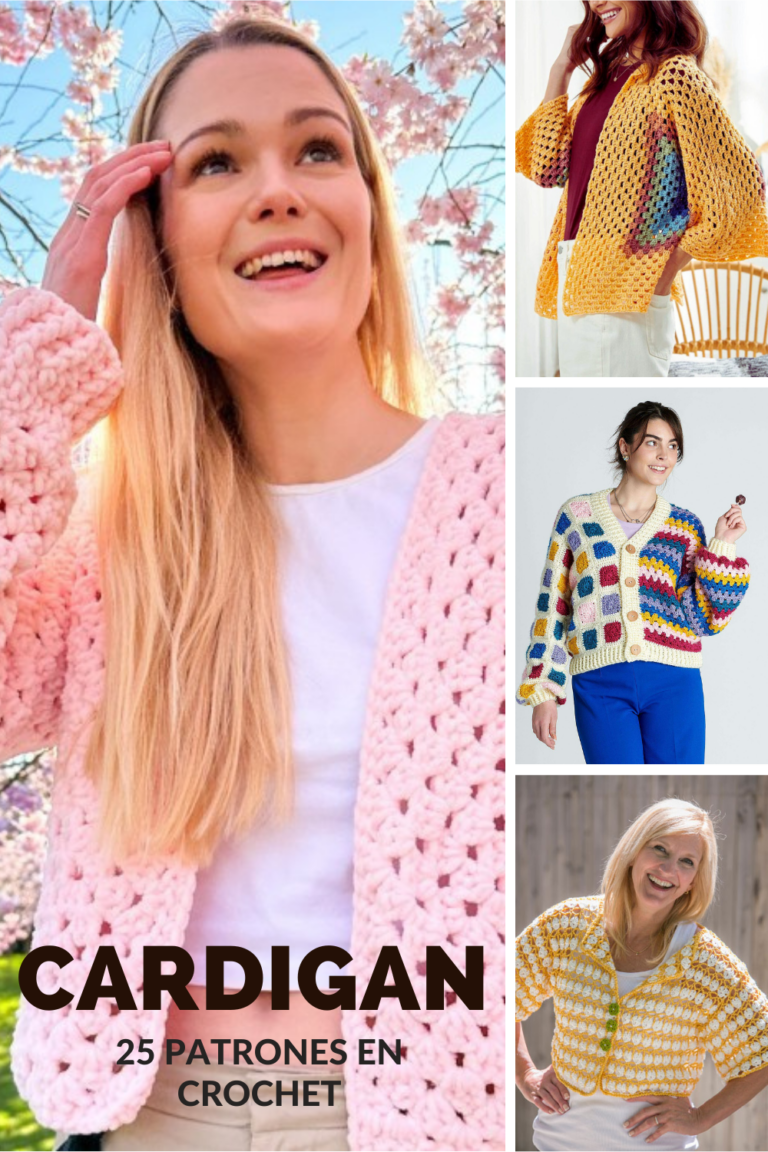 Abrígate con Estilo 25 Diseños de Cárdigan en Crochet