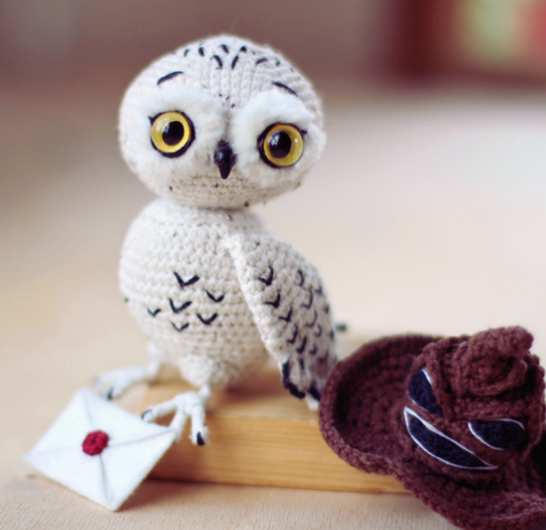 Buho Hedwig Amigurumi paso a paso Patron Gratis - Crochetisimo