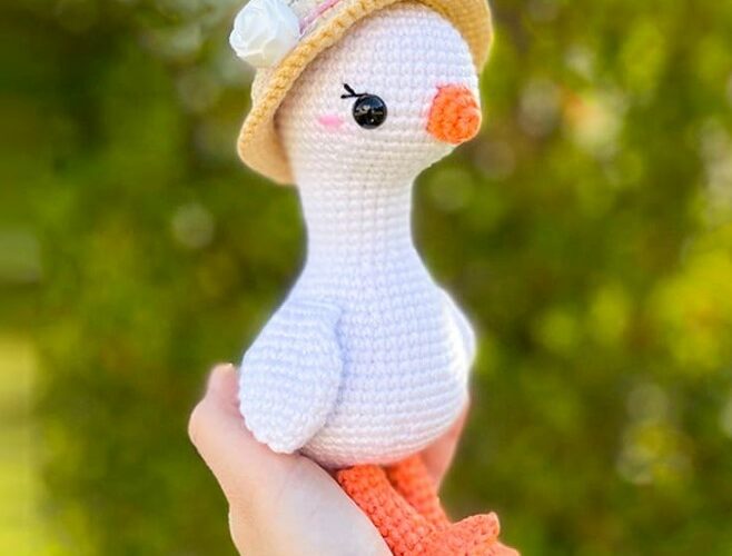 Baby Ganso Amigurumi Patrón Gratis - Crochetisimo