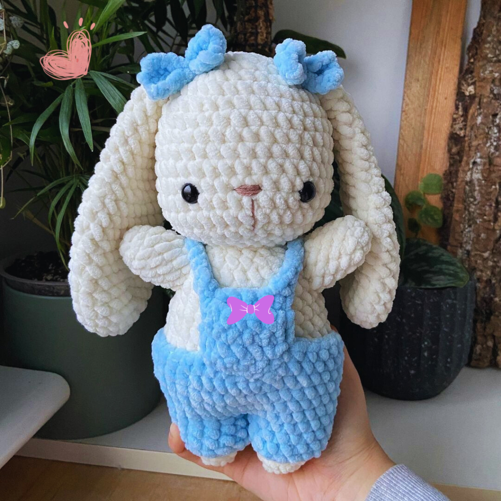 Conejita Coquette Kenya Peluche Amigurumi Patrón Gratis - Crochetisimo
