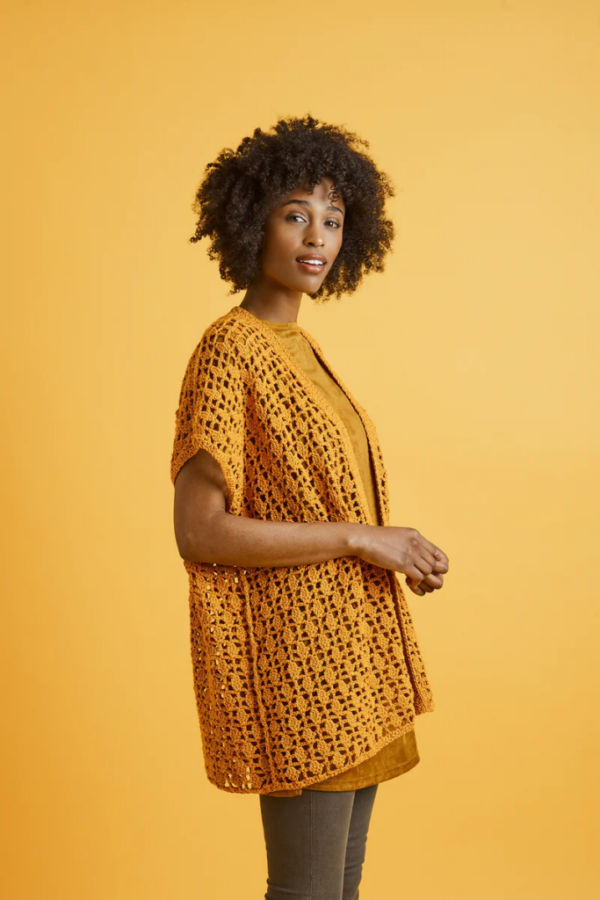 Patrón Gratis Top Punto Abanico en Crochet