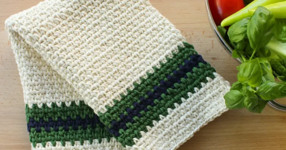 Patrón Gratis Paño Artesanal en Crochet