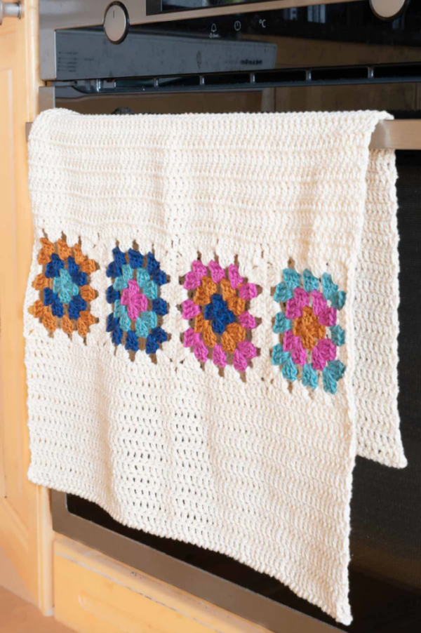 PATRÓN GRATIS Paños para Cocina-Baño en Punto Alto Relieve a Crochet ...