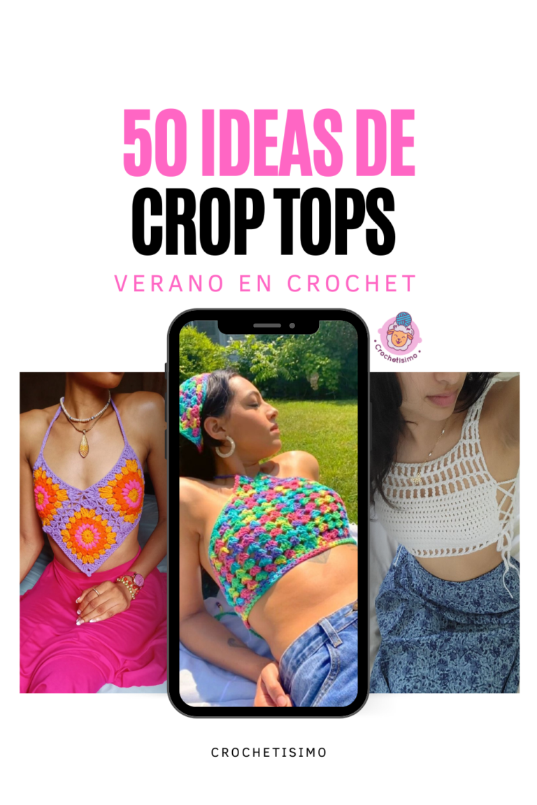 50 Ideas de Crop Tops para Verano en Crochet