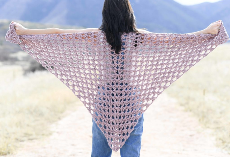 Chal Lily en Crochet PATRÓN GRATIS - Crochetisimo