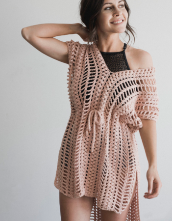 Crea tu Propia Bata de Playa en Crochet Patrón Gratis - Crochetisimo