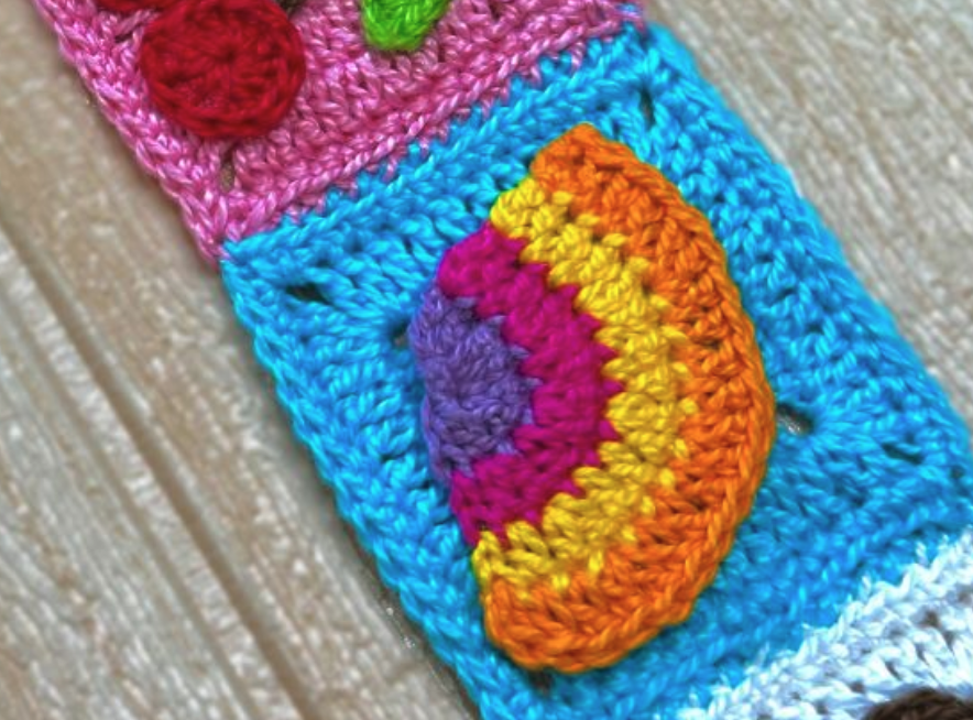 ¡Enamórate del crochet! Banda de Granys Temáticos PATRÓN - Crochetisimo