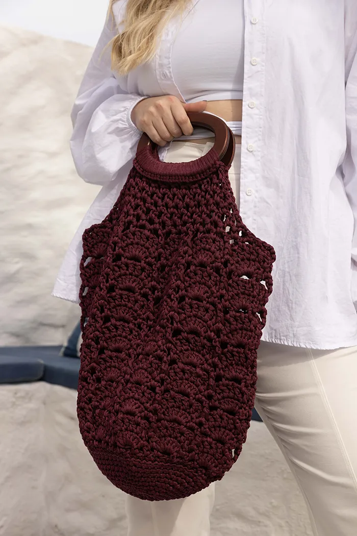 Teje la Bolsa Emilie en Punto Abanico Facil y Rapida! - Crochetisimo